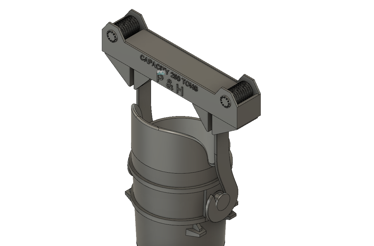 P&H BOF 250t Ladle beam and J-hooks – Tully Models