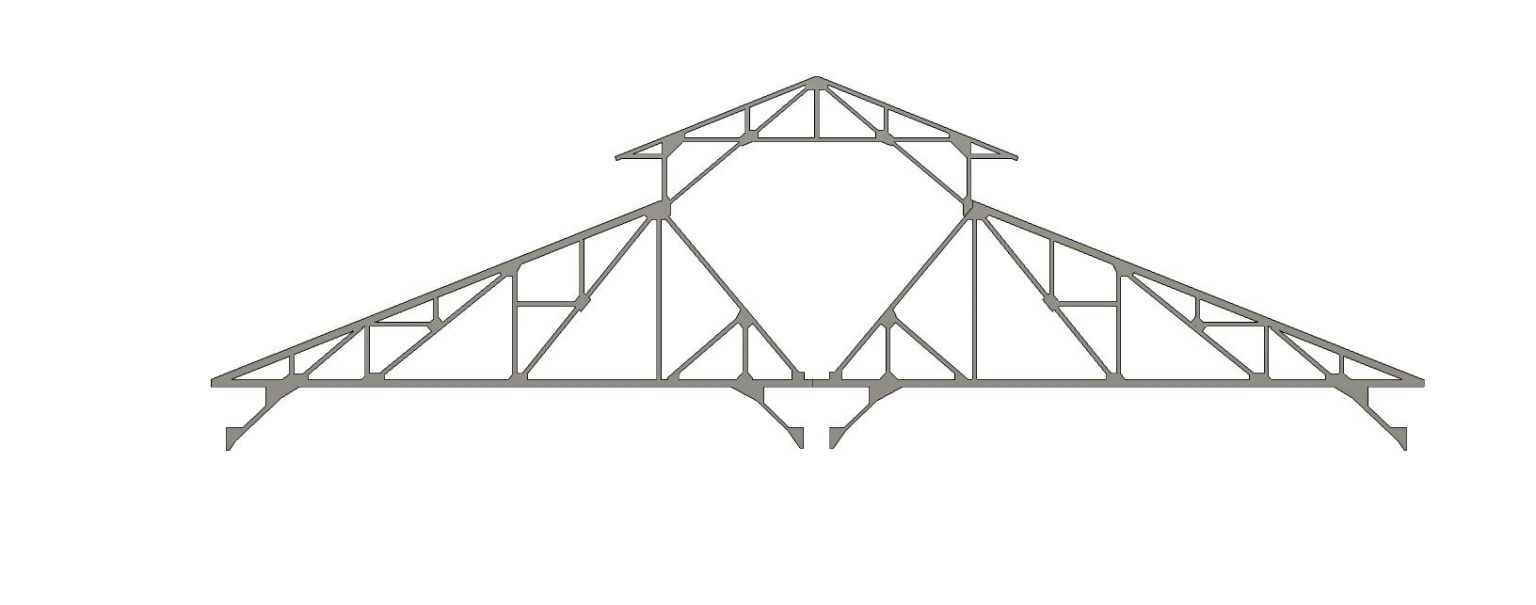 Roof Truss for Mike Rabbits Open Hearth Furnace – Tully Models